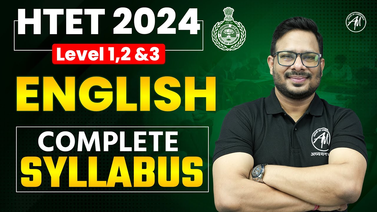 HTET 2024 Level 1, 2 & 3 English : SYLLABUS DISCUSSION | ENGLISH ...
