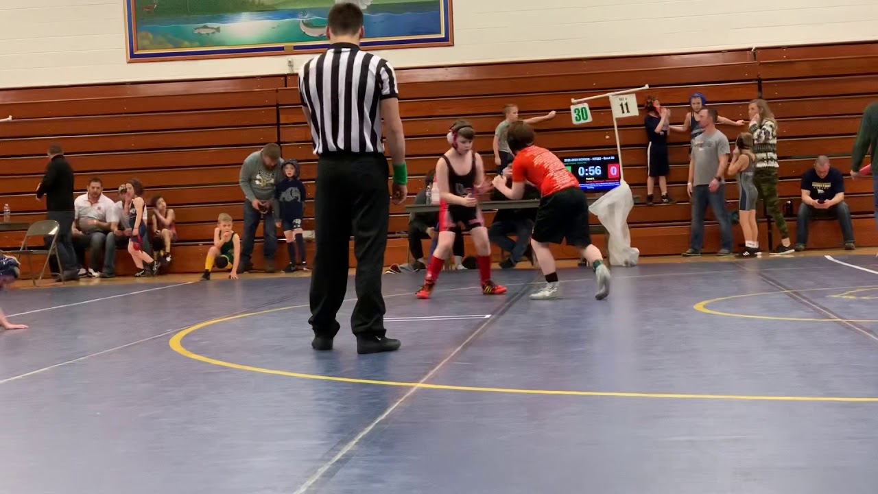 Tanner wrestling 4th Match Video A Hudsonville 2/24/19 - YouTube