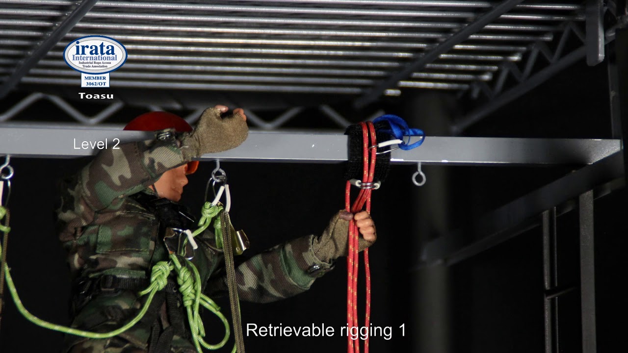 IRATA Level2 Retrievable rigging（Pull Through )1 - YouTube
