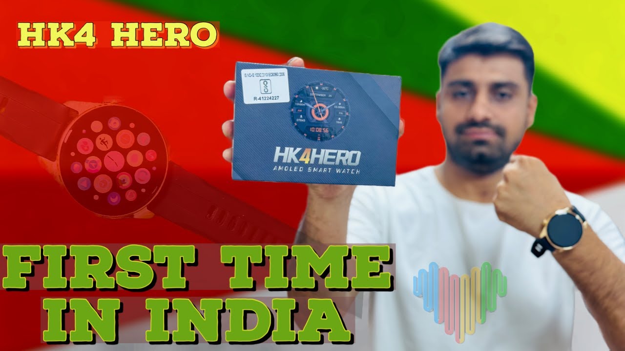First Time In INDIA WearFit HK4 Hero Amoled Round Unboxing - YouTube