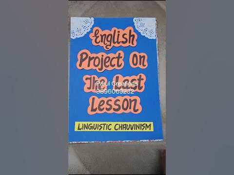 Class12 English Project on The Last Lesson #englishproject #class12 # ...