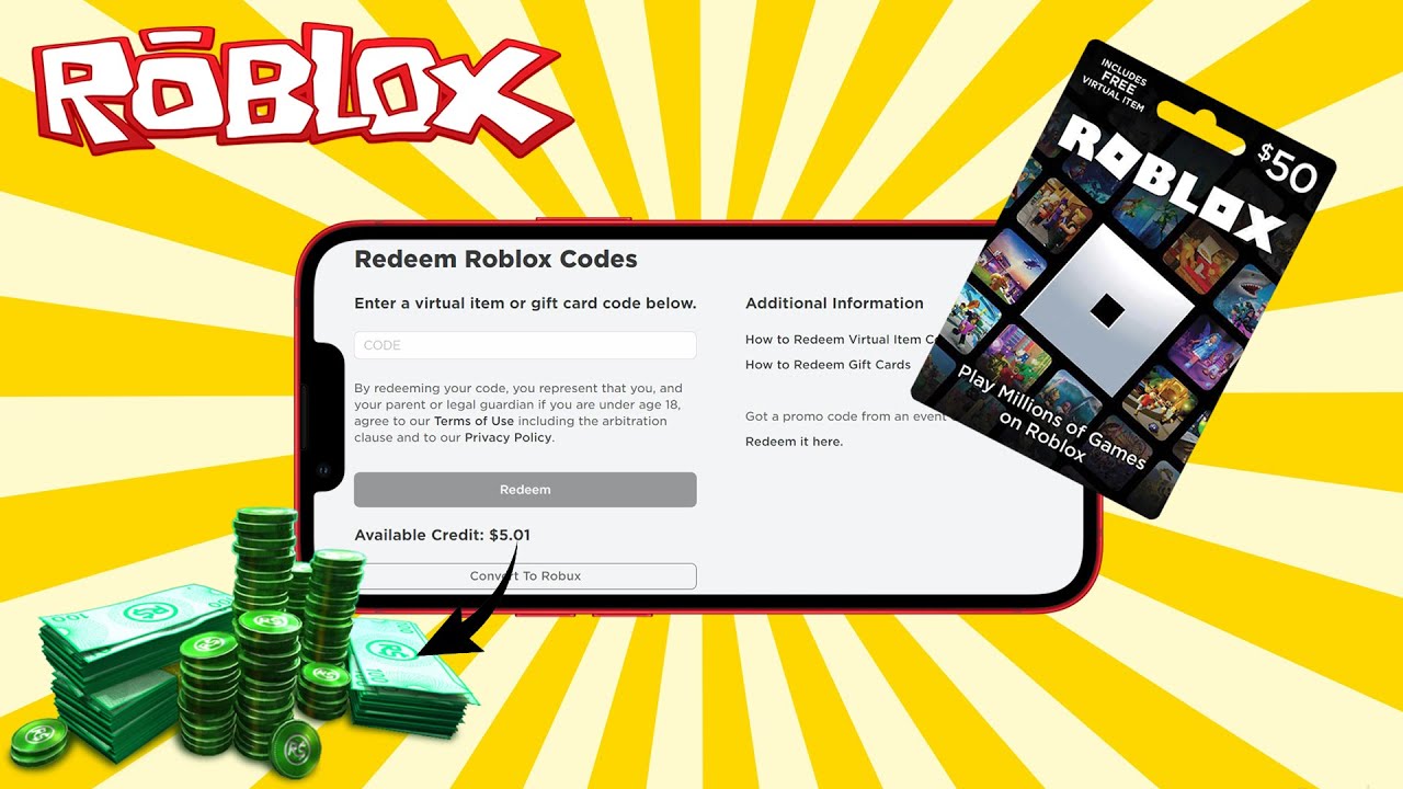สอนเติม Roblox Gift Card ในมือถือ รับไอเทมสุดพิเศษ! | Roblox - YouTube
