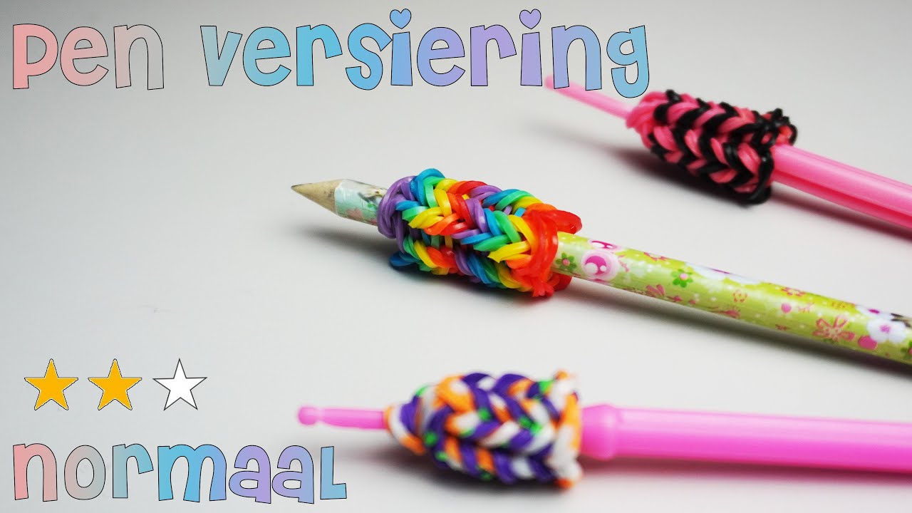 Pen Versiering Loomen | Hele leuke en mooie versiering! - YouTube