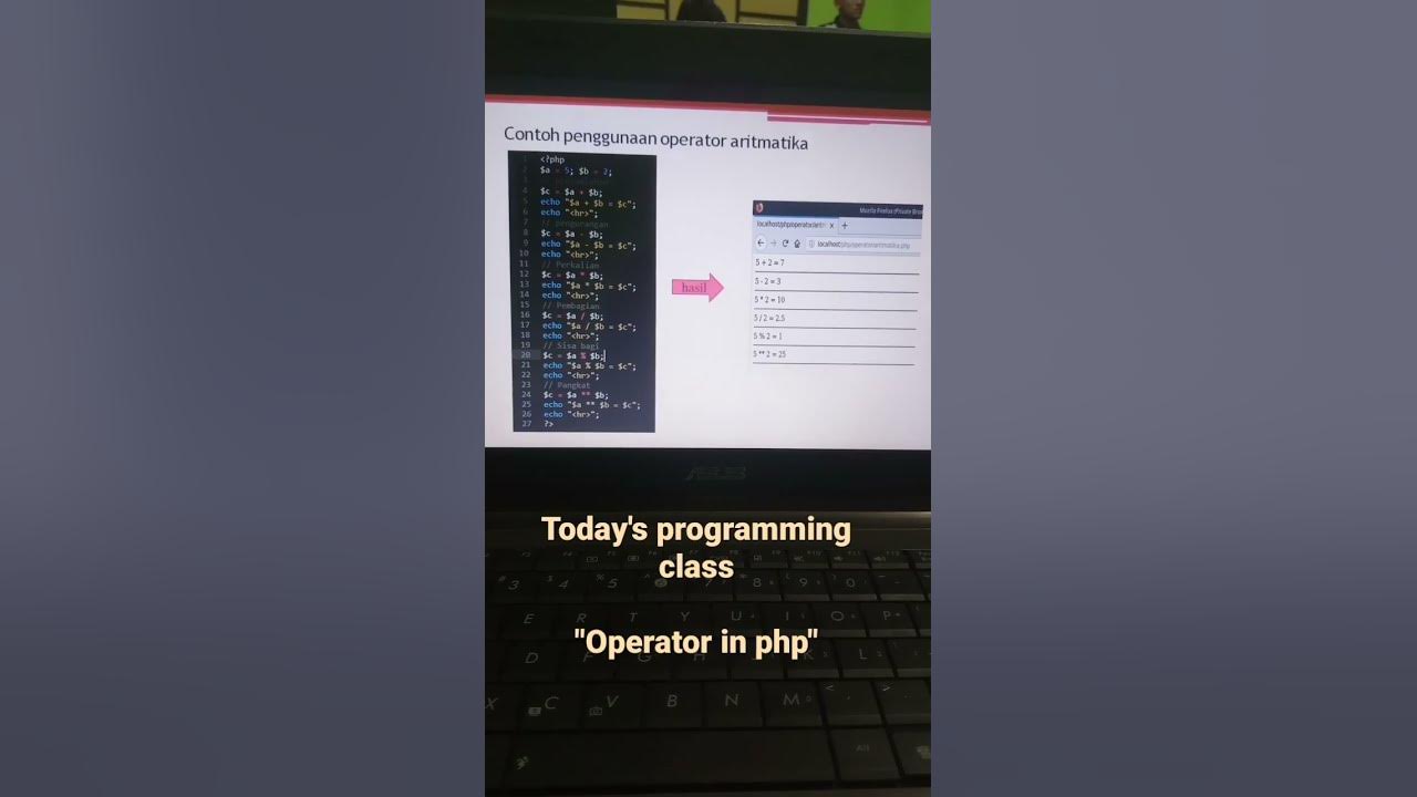 Today S Programming Class Operator In Php Webprogramming Coding Programmingclass