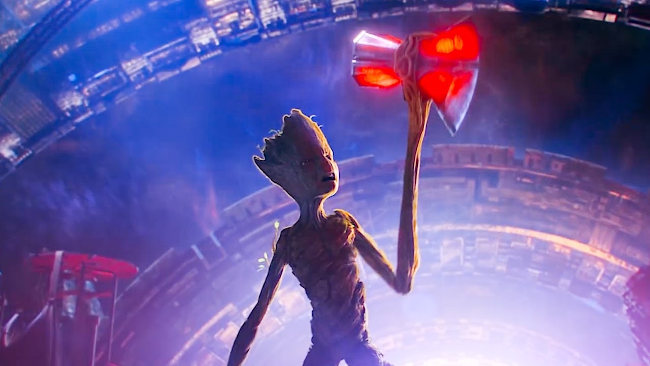 Groot saves Thor & Guardians of the Galaxy #guardiansofthegalaxy #thor ...