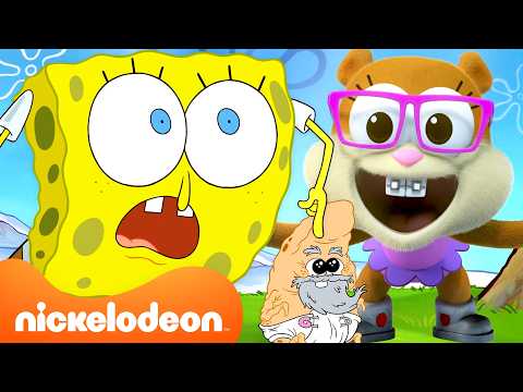 Bob l'éponge | 1 Heure des Crossovers Bizarres de Bob l'éponge 🧽 | Nickelodeon France