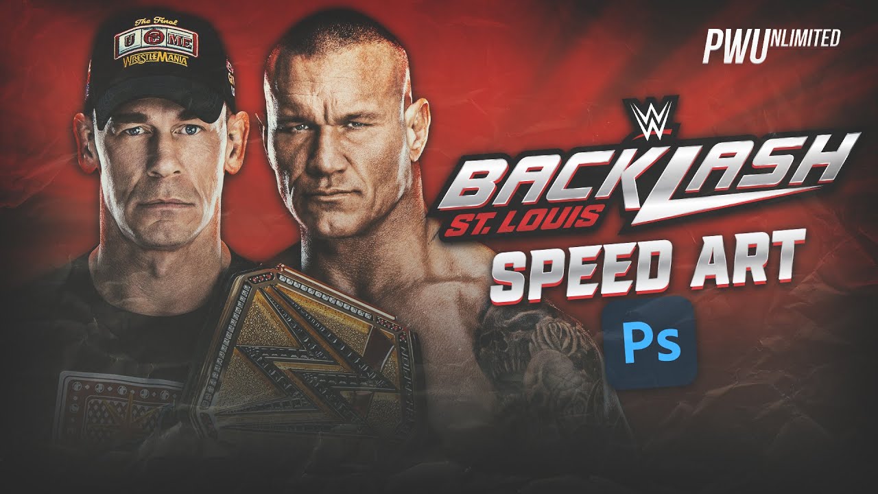 WWE Backlash 2025 Speed Art | Wrestling Graphics - YouTube