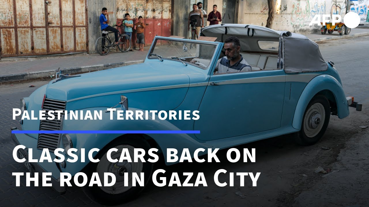 Classic cars back on the road in Gaza City | AFP - YouTube