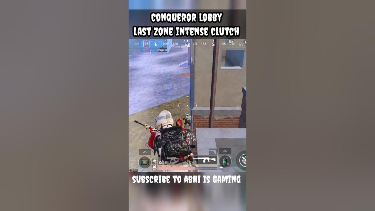 Conqueror Lobby Last Zone Intense Clutch | Wait For End #bgmi #conqueror #rankpush #clutch # ...