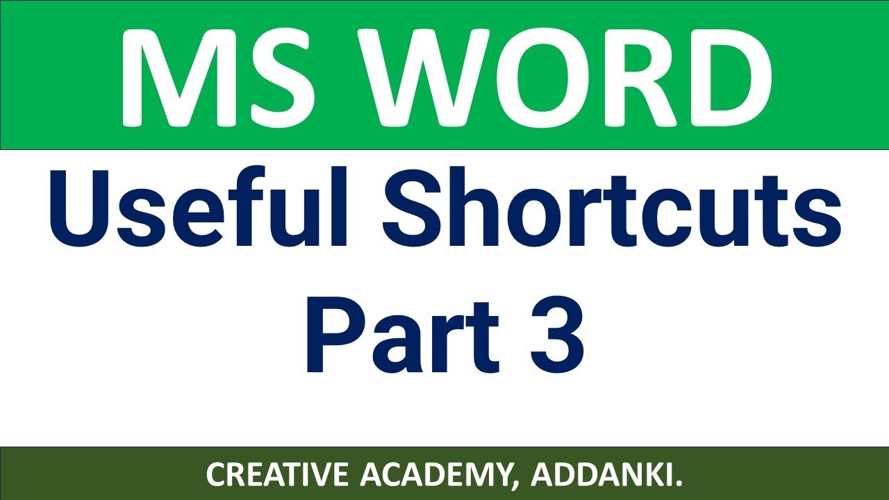 Become a Word Wizard Master Essential Shortcuts - YouTube