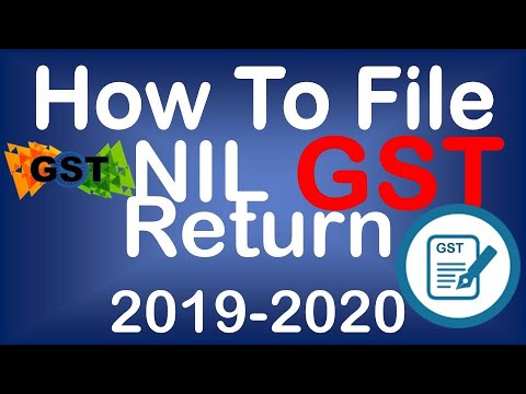 How to file NIL Return in GST return | Zero fee - YouTube