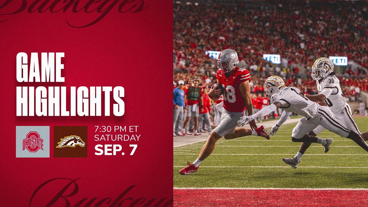 Ohio State vs. Western Michigan Game Highlights - YouTube