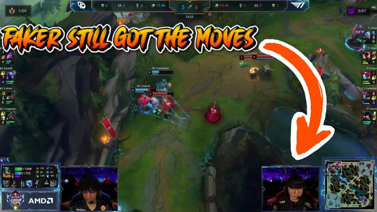 Faker Yone massive play | T1 vs KC Redbull Tournament - YouTube