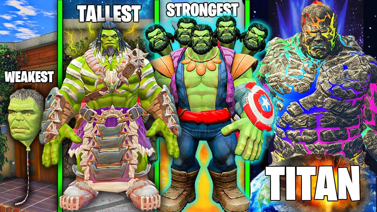 Shortest To STRONG TALLEST HULK EVER In GTA 5 ! - YouTube