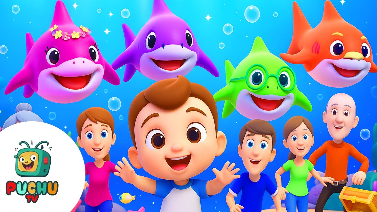 Baby Shark Doo Doo Doo | Puchu Tv Nursery Rhymes & Kids Songs - YouTube