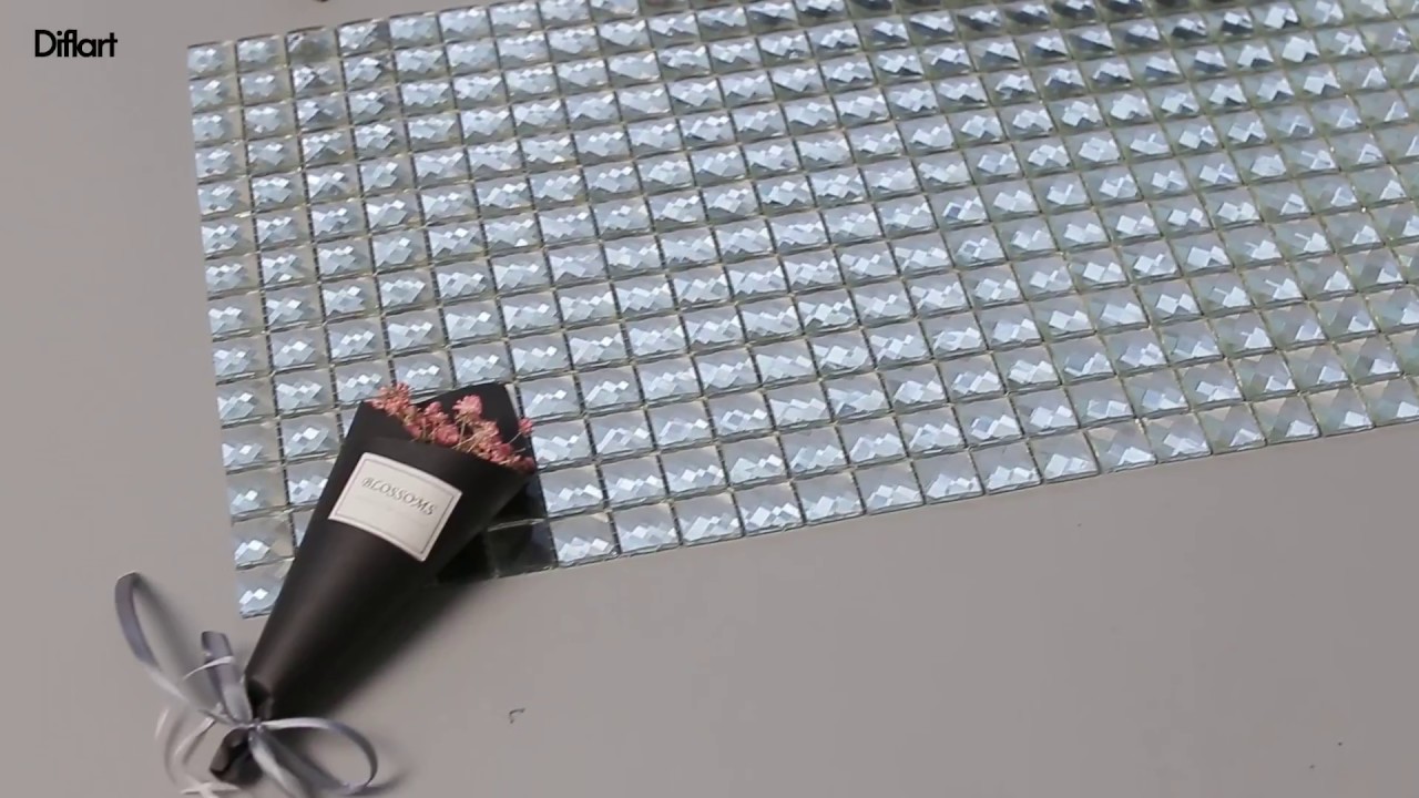 Diflart Glass Mosaic Tile Bathroom Wall Tile - YouTube