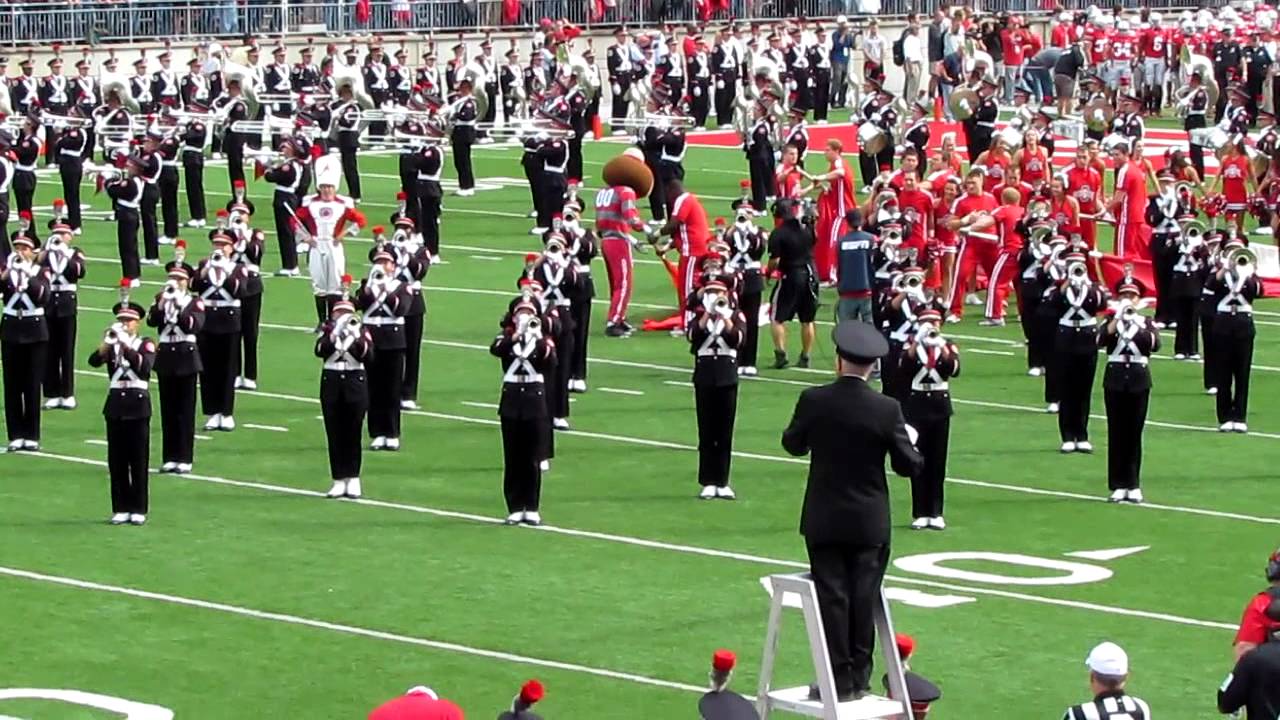 OSUMB 9 24 2011 Buckeye Battle Cry Team enters the Field vs CO MVI_0444 ...