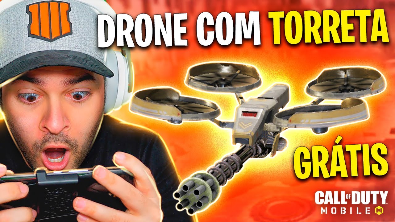 O **DRONE COM TORRETA GRÁTIS** é META no COD Mobile | Hawk X3 - YouTube