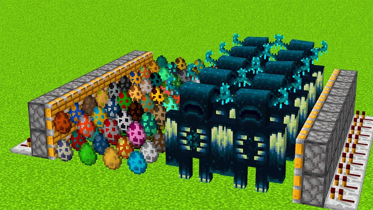x300 Wardens and x300 Eggs minecraft combined? - YouTube