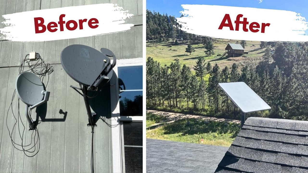 Starlink Complete Setup w/ Short Wall Mount + Ethernet Adapter & Mesh ...