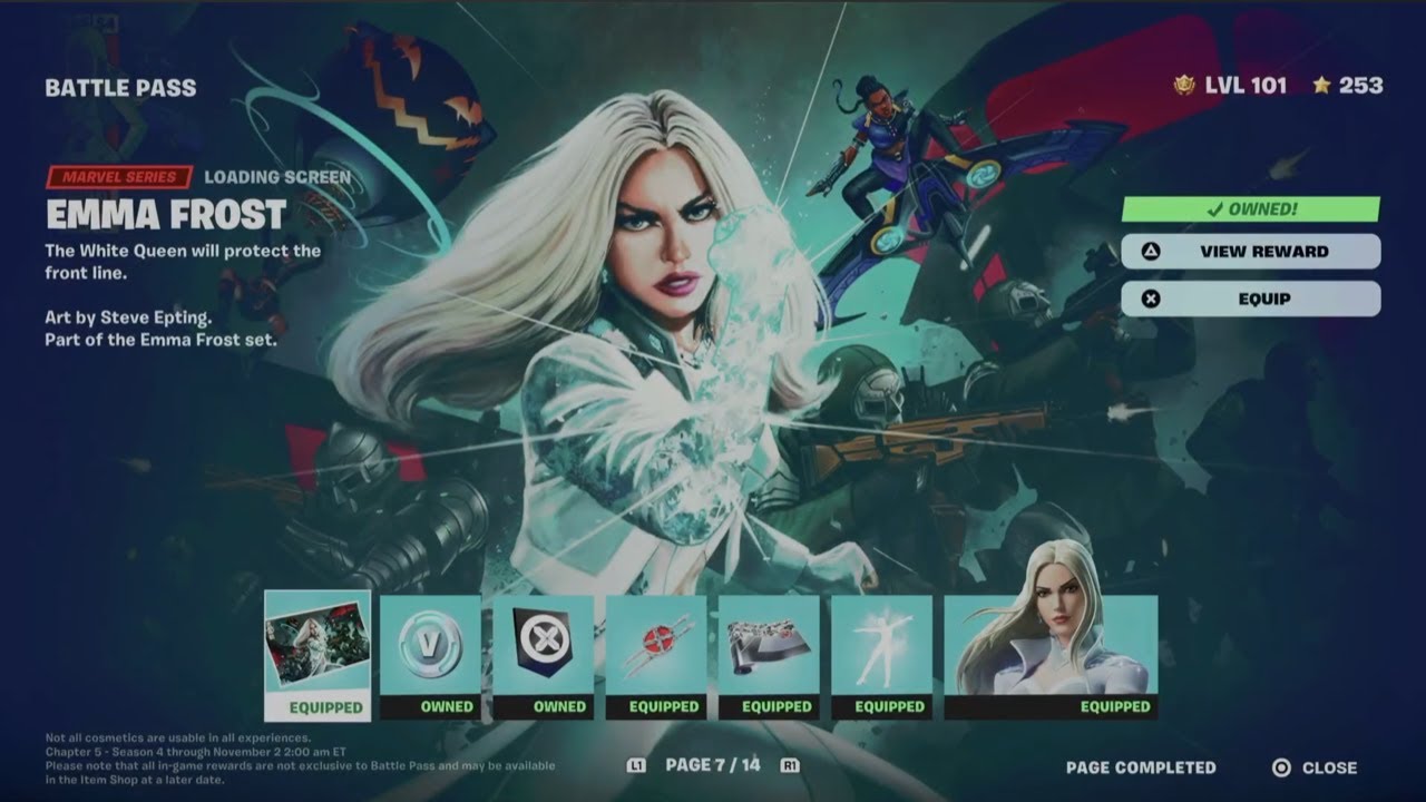 How to Unlock Emma Frost Loading Screen in Fortnite | Battle Pass ...