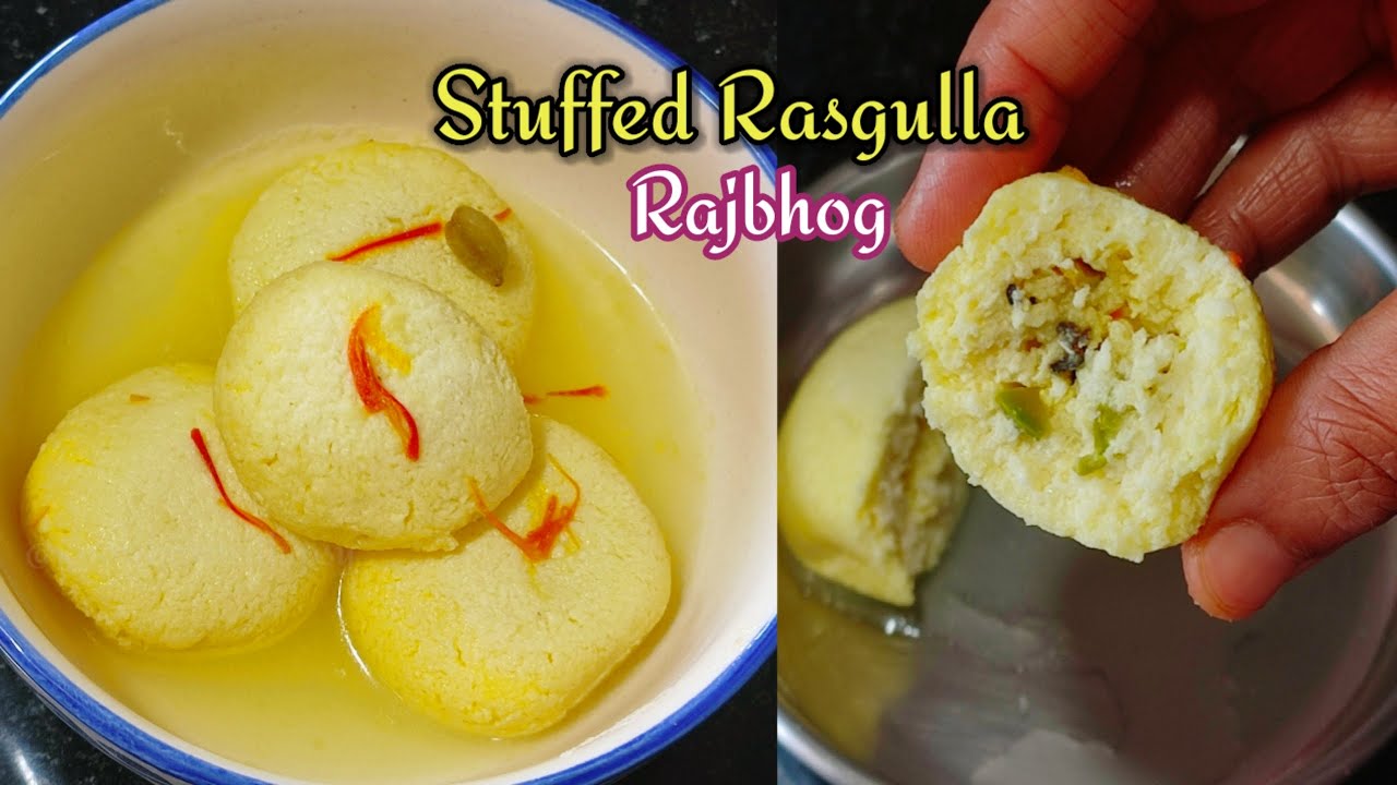 How to Make Rajbhog Sweet | Easy Spongy Rajbhog Recipe | Stuffed ...