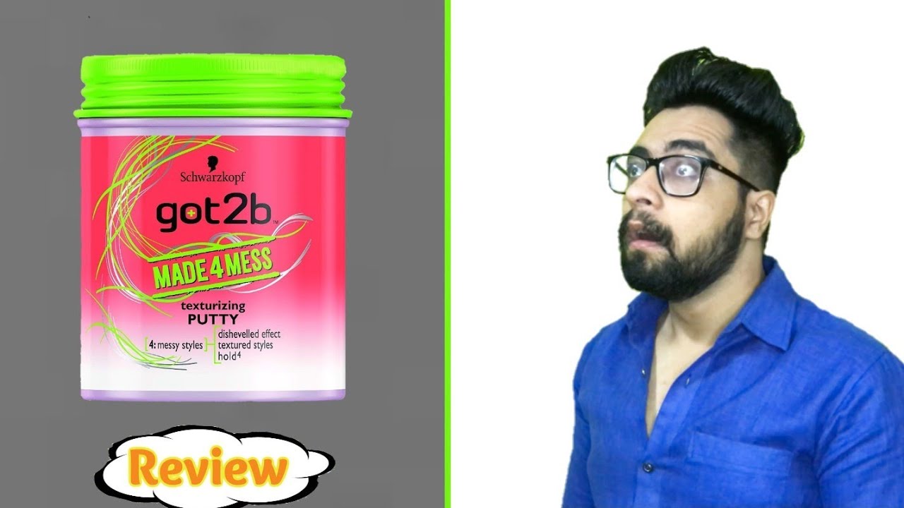 Review- Schwarzkopf got 2b made 4 mess texturising putty - YouTube