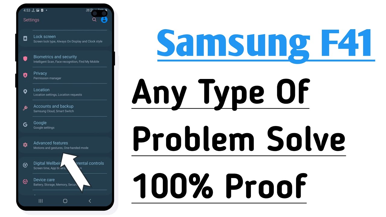 Samsung F41 Any Type of Problem Solve 100% Proof - YouTube