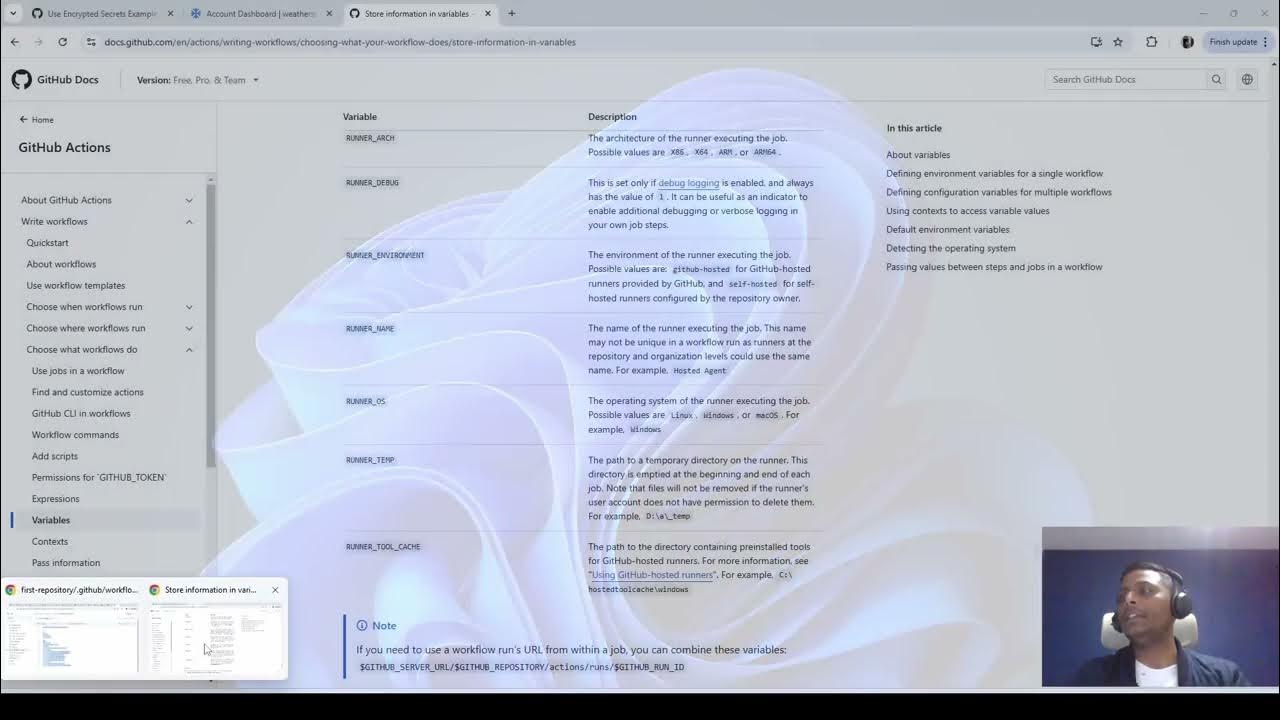 Domain 1.3: Use encrypted secrets and environment variables as part of a workflow - YouTube