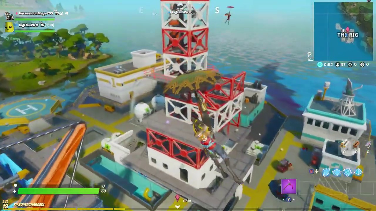 dropping at the rig. fortnite - YouTube