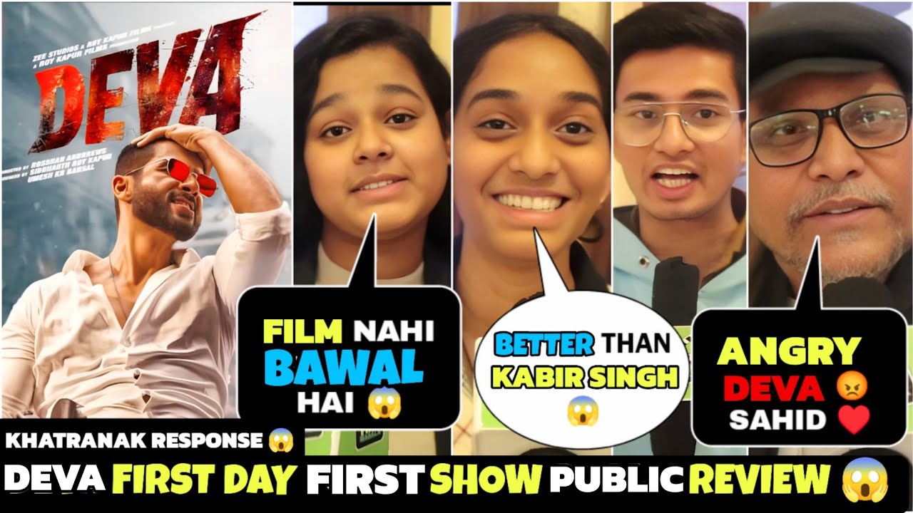 DEVA MOVIE PUBLIC REVIEW | DEVA PUBLIC TALK | DEVA REVIEW| SAHID KAPOOR ...