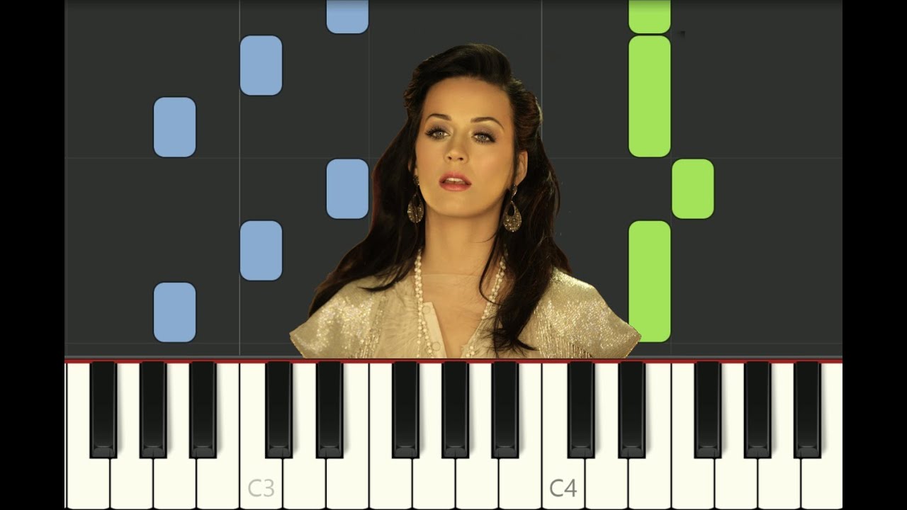 piano tutorial "FIREWORK" Katy Perry, 2010, with free sheet music - YouTube