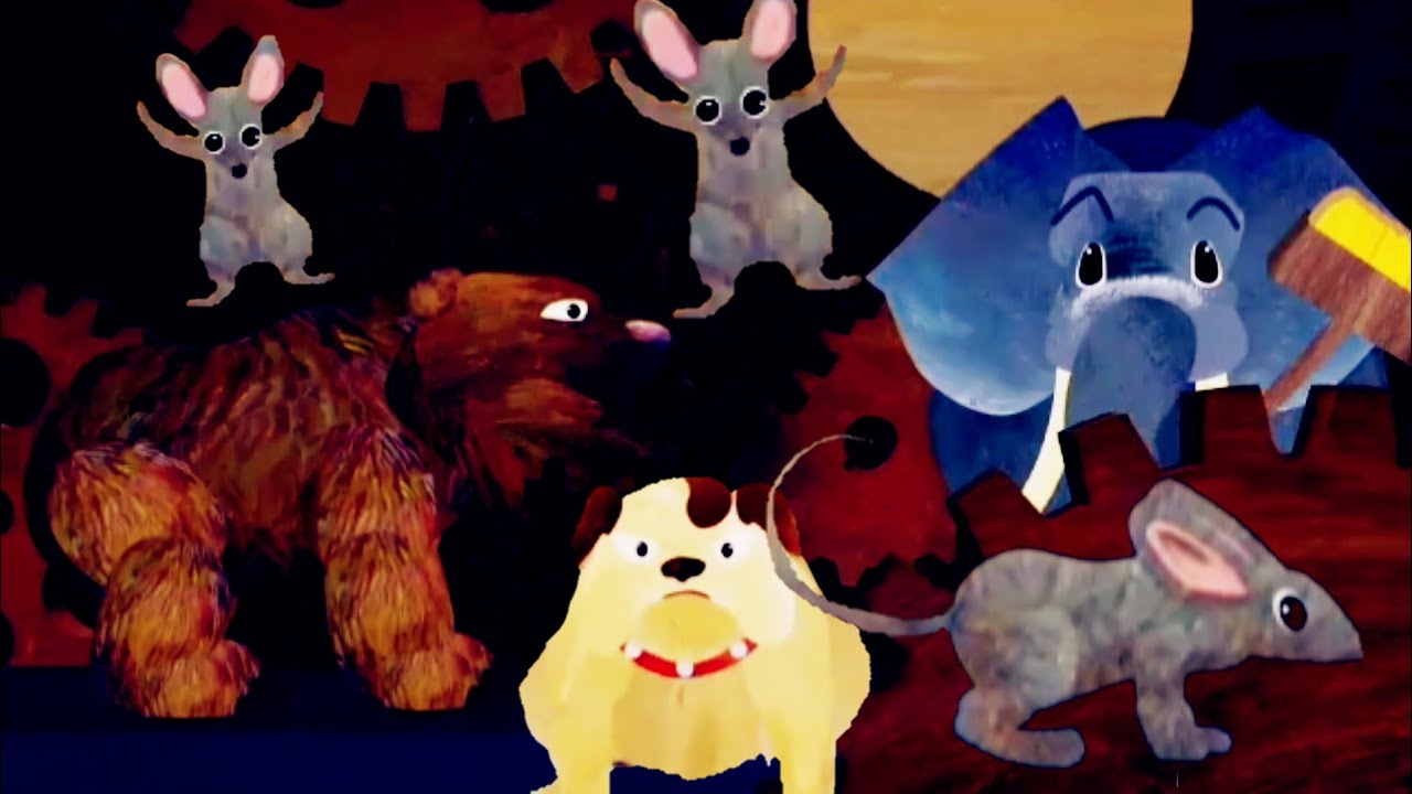 HICKORY -DICKORY DOCK+ANIMALS INSIDE THE CLOCK - YouTube