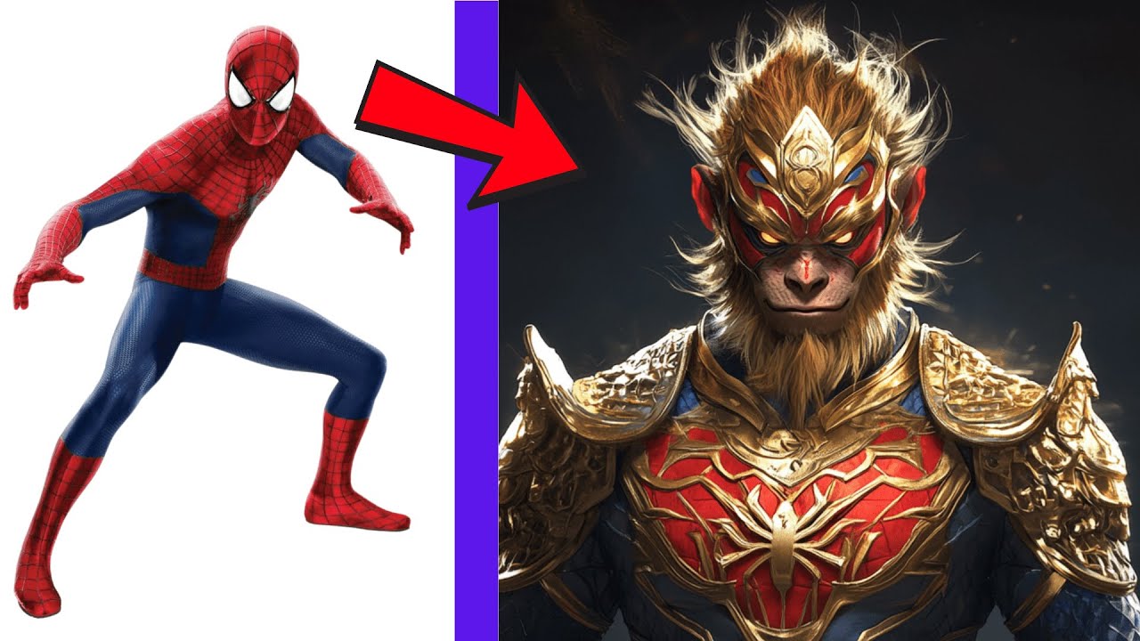 AVENGERS But MONKEY KING 🐒👑 All Characters marvel & DC 2024💥 - YouTube