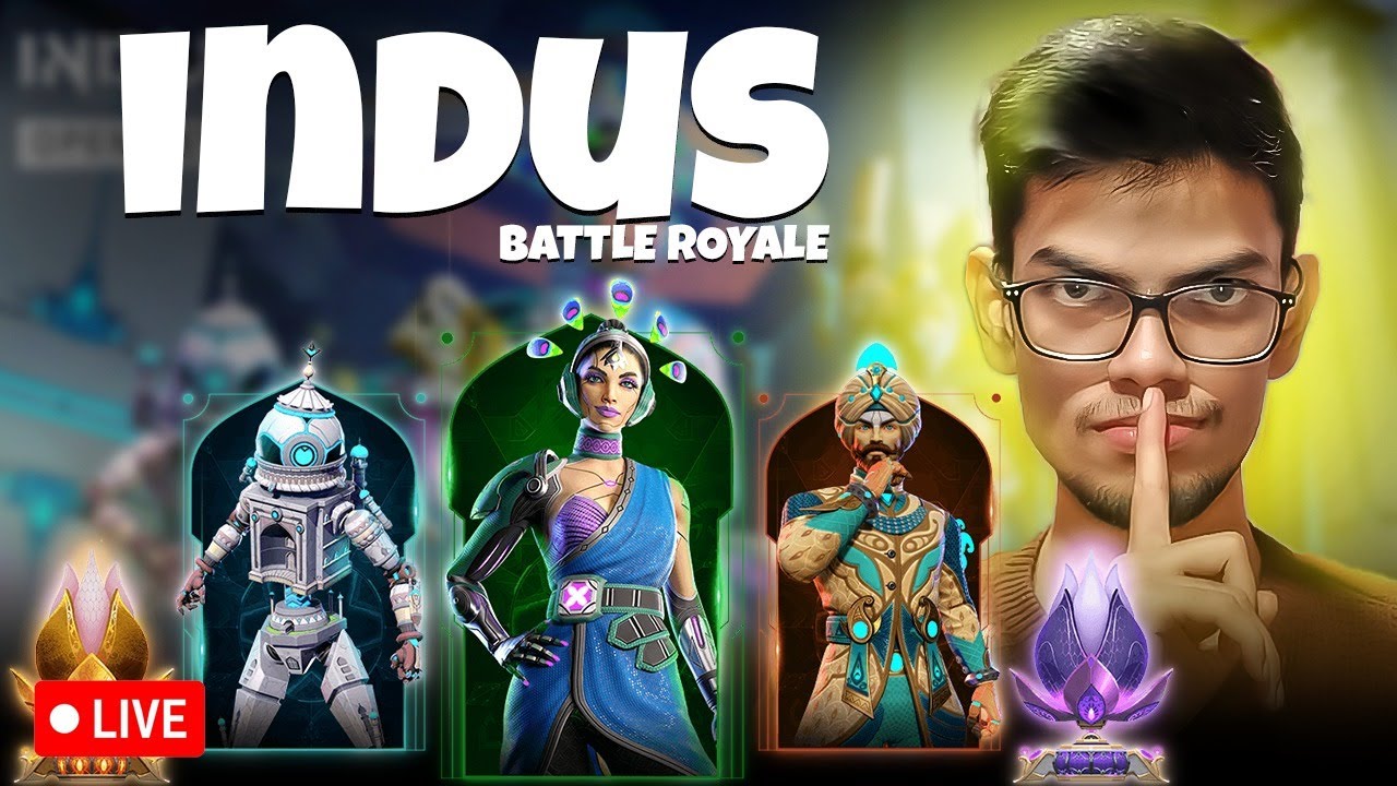 Indus Mobile Live | 2.5CR Tournament Grind | SJ IS LIVE @IndusGame ...