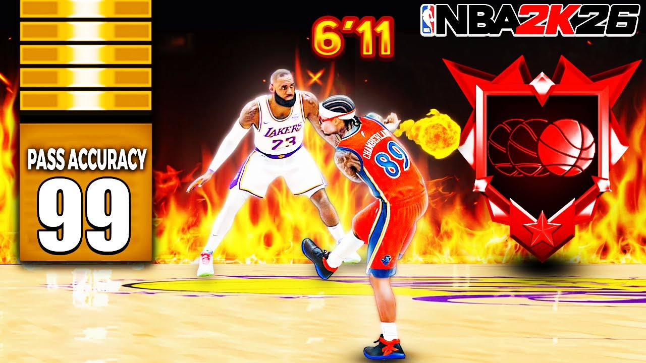 MY 6'11 DISHMASTER GUARD BUILD WITH 99 PASS ACCURACY IS UNREAL IN NBA ...