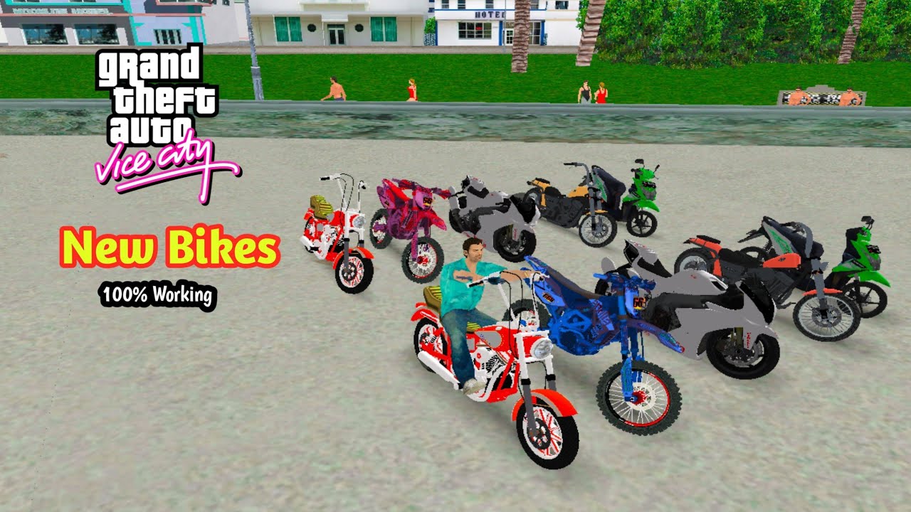 GTA Vice City New Bikes Cheat Code | Superbike Mod - YouTube