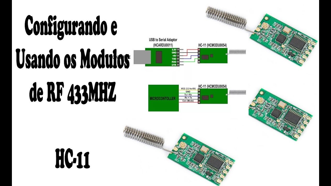 Como configurar o Modulo de RF HC-11 #1 - YouTube