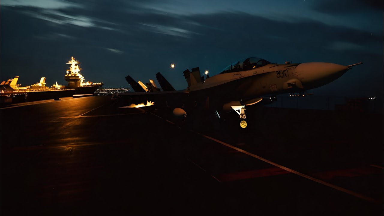 Aircraft Carrier F-18 Super Hornet Catapult Launch - YouTube