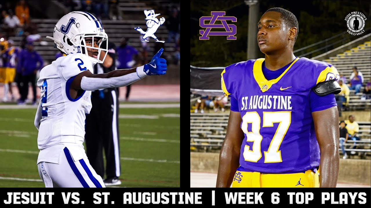 Jesuit vs. St. Augustine (TOP PLAYS) || Catholic League THRILLER Goes ...