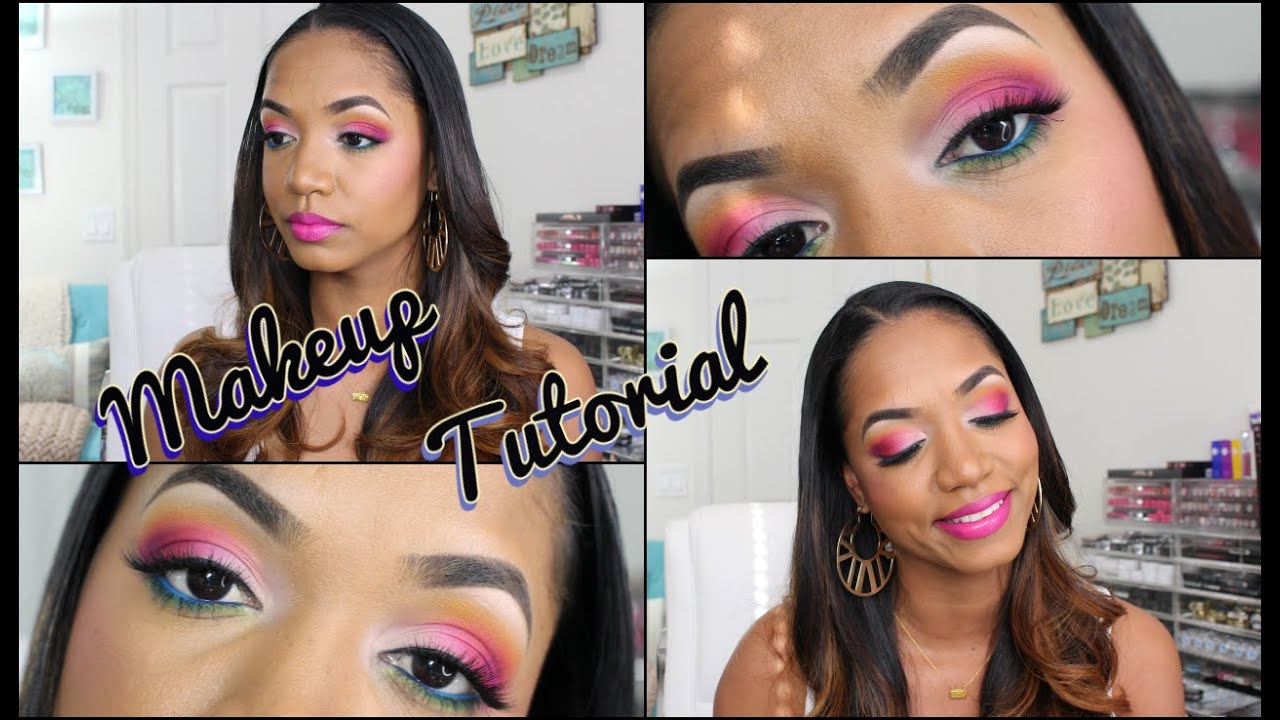 CHIT CHAT Makeup TUTORIAL Bold Brights w/ Viseart Editorial Bright ...