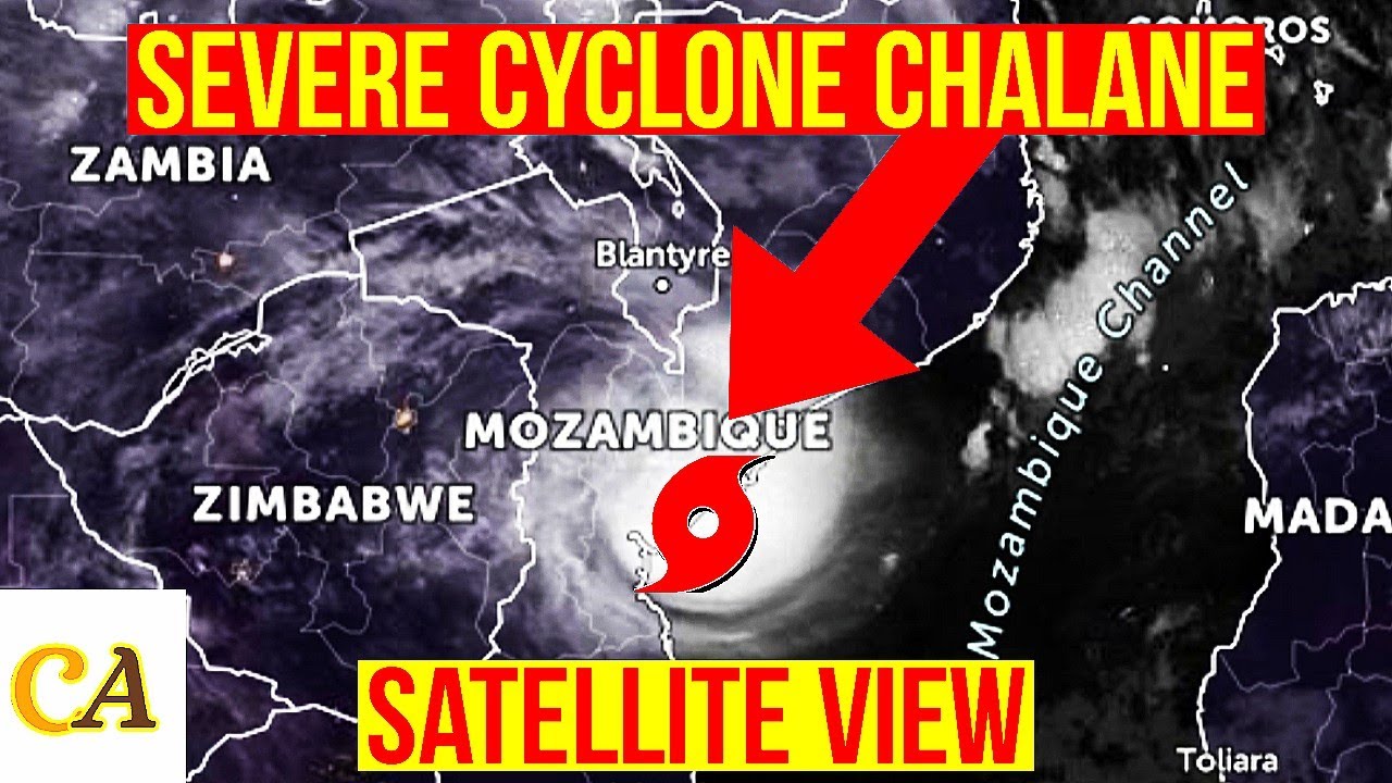 Severe Chalane Cyclone makes Landfall | Satellite View & Update - Dec ...