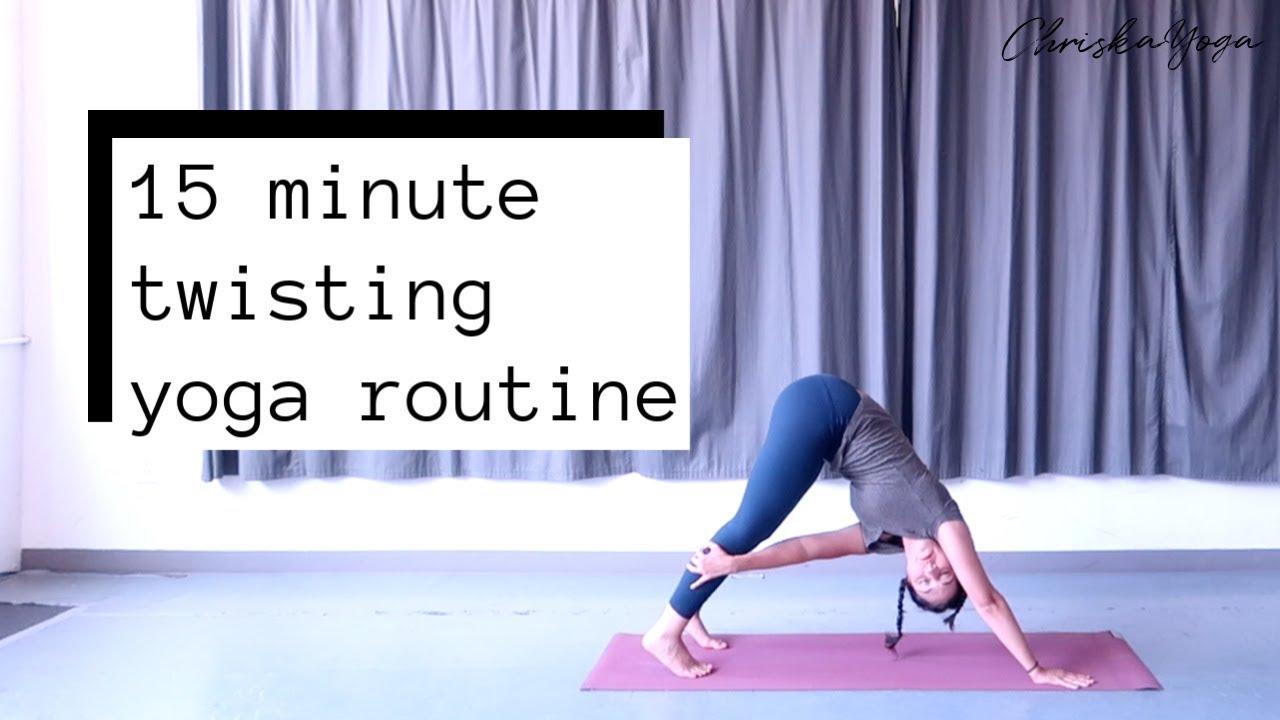 15 Min Twisting Yoga Routine | Yoga Twists | Yoga for The Spine ...