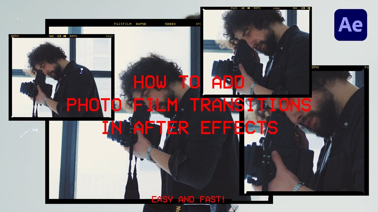 How To Add Photo Film Transitions in After Effects Template | After ...