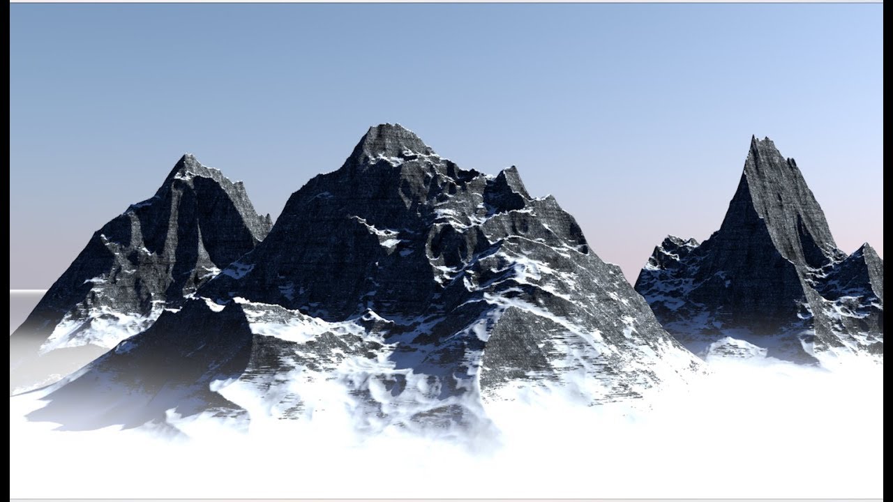 Making Mountain using Terrain Mask in Cinema 4D Tutorial - YouTube