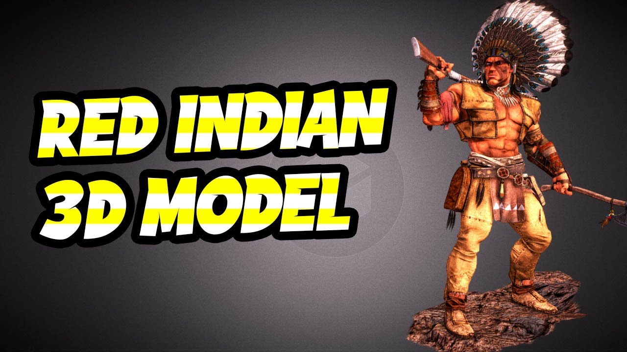 Animated Red Indian Warrior | 3D Model | Blender Tutorial | #my3dstudio ...