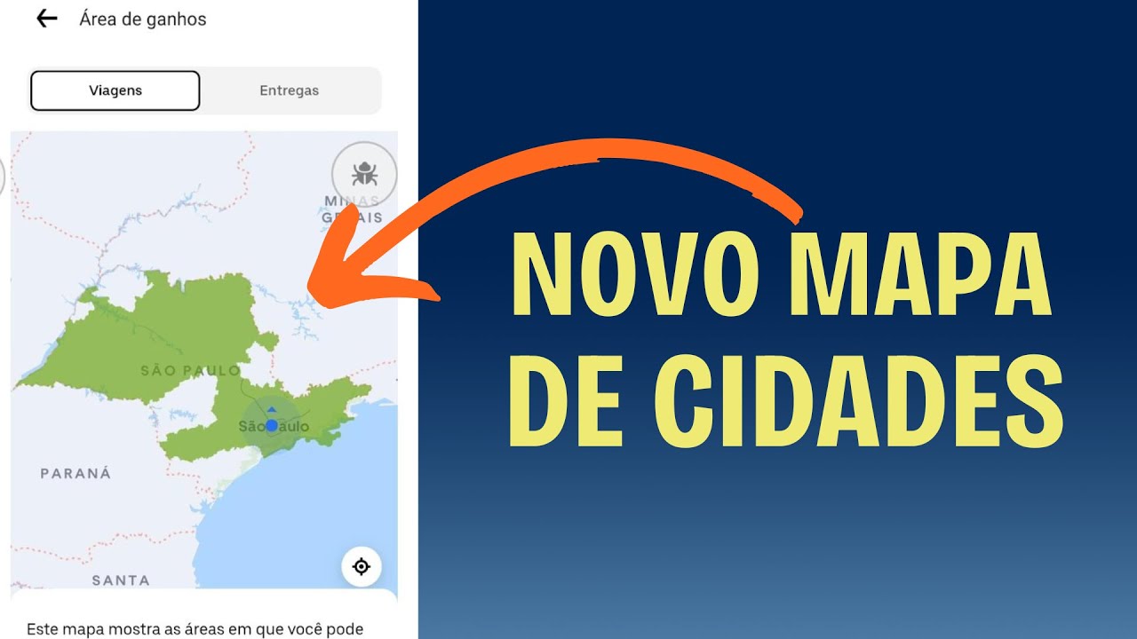 FINALMENTE UB€R LIBERA MAPA DE CIDADES PERMITIDAS PARA MOTORISTAS - YouTube