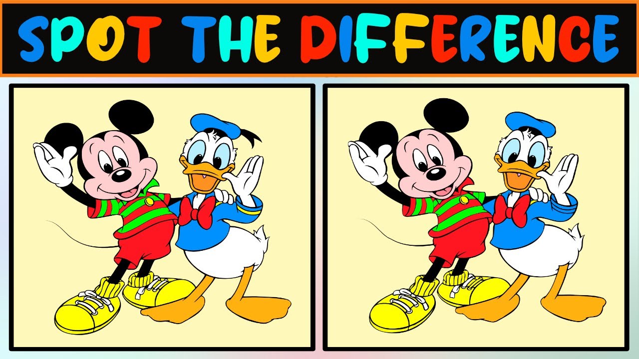 Spot the Difference - Disney Edition - 5 Puzzles of Find the difference ...