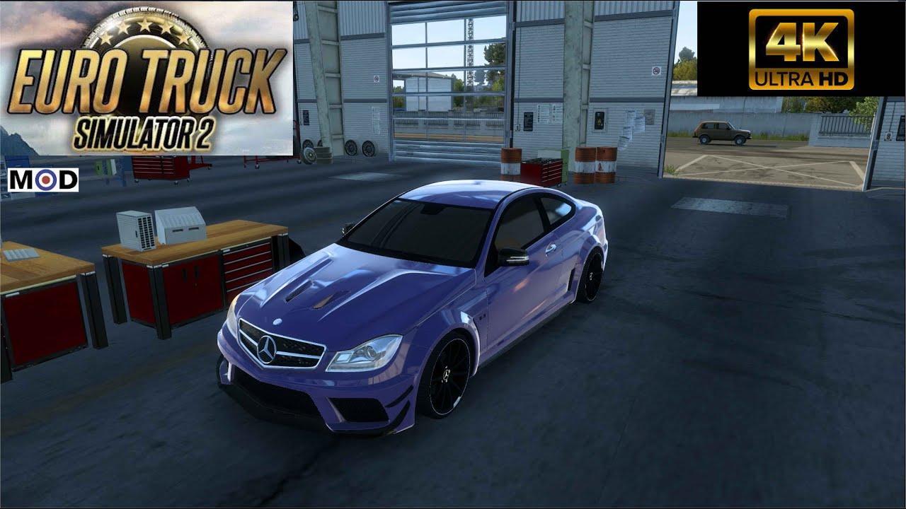 MERCEDES BENZ C63 AMG || MOD || EURO TRUCK SIMULATOR 2 V1.45 - YouTube
