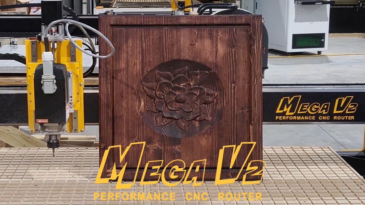 Cabinet Door with MillRight CNC Mega V 2 - YouTube